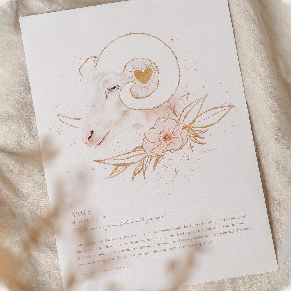 Aries A4 Print – Sisters Village
